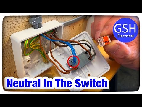 Neutral Connection in the Back of a 2 Way Switch - 2 Plate Method - Taking the Feed to the Switch