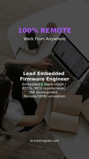 Hiring: Lead Embedded Firmware Engineer | Work From Home $70 - $120/hr #Shorts