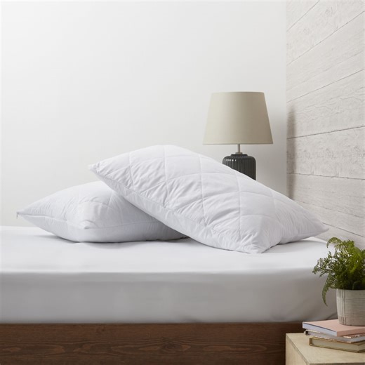 Supersoft by Cozee Home Set of 2 Waterproof Pillow Protectors - QVC UK