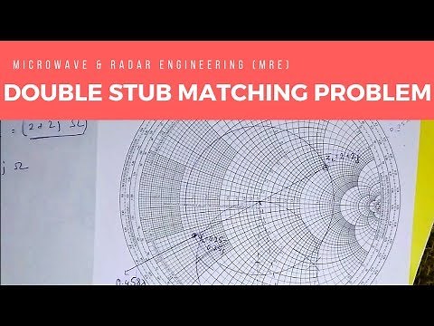 Smith Chart - Double Stub Matching Problem & Solution (Microwave & Radar Engineering)