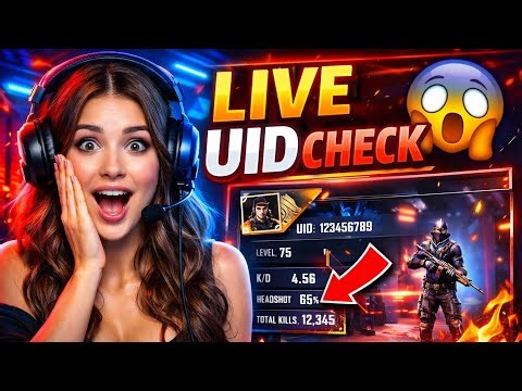 😱 FF UID REVIEW LIVE 🔴 | PRO vs NOOB UID CHECKING 🔥📡 Live: UID Checking+Reaction#shorts#funny#comedy