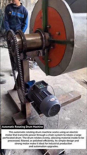 Automatic Rotating Drum Machine – Smart Industrial Innovation That Boosts Productivity!