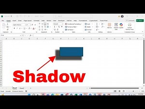 How to Add a Shadow to a Shape in Microsoft Excel! #msexcel #howto #tutorial #tutorial