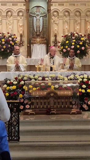Archbishop Grob celebrates Mass in honor of Saint Thérèse of Lisieux, whose example of love and trust in God inspires so many Catholics. Join us at Holy Hill for her Relics Visitation Nov. 15-18. | Archdiocese of Milwaukee