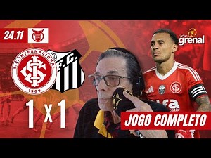 JOGO COMPLETO | INTER (1) X (1) SANTOS | BRASILEIRÃO | 24/11/2025