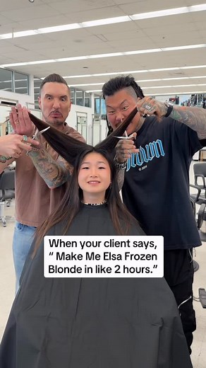 475K views · 7.5K reactions | This client wanted Elsa blonde hair,...