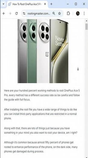 How To Root OnePlus Ace 5 – 4 100% Working Methods! #shorts