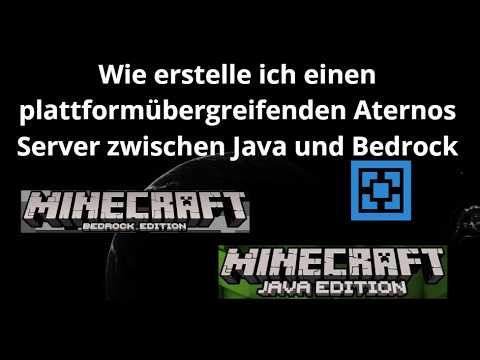 Wie erstelle ich einen plattformübergreifenden Aternos Server zwischen Java und Bedrock