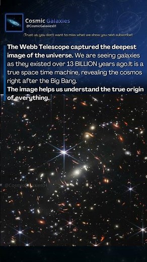 This is the Farthest Image Ever Taken by Humanity 🌌 (The James Webb Time Machine) #JWST