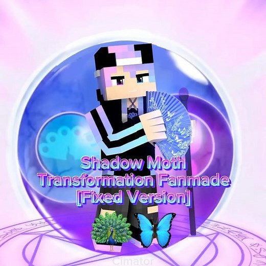 🐞MIRACULOUS: Shadow Moth Transformation Fanmade 🦋🦚 - Mine-imator Minecraft Animation #shorts
