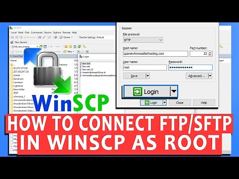 How to Connect FTP/SFTP in WinSCP as Root?