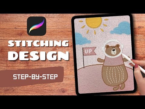 Digital Stitch Design - Easy Procreate Design Tutorial