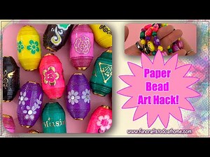 Paper Bead Art Hack! Make Better Beads Using This Easy Hack 2023