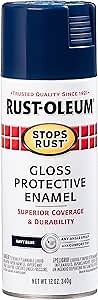 Rust-Oleum 7723830 Stops Rust Spray Paint, 12 oz, Gloss Navy