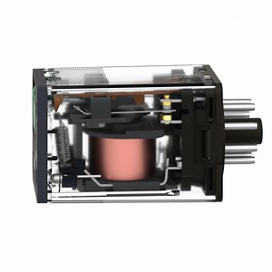 RUMC32BD - universal plug in relay, Harmony Electromechanical Relays, 10A, 3CO, with LED, lockable test button, cylindrical, 24V DC | Schneider Electric Macedonia