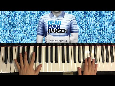 Waving Through A Window - Dear Evan Hansen (Piano Tutorial Lesson)