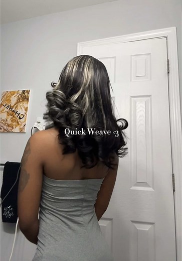 #creatorsearchinsights At Home Quick Weave Using Remy Dreamweaver Pack Hair #contentcreator #fypシ #viralvideo #quickweavetutorial