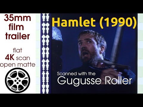 Hamlet (1990) 35mm film trailer, flat open matte, 4K *CROPPED