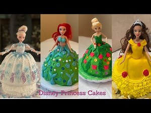 Disney Princesses cake Tutorials-Doll Cakes - Flavour Hour With Amna