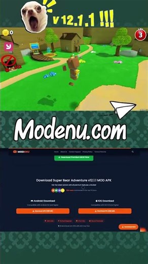 Super Bear Adventure v12.1.2 MOD APK 🚀 Unlimited Coins + Skins!