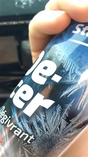 how to use de-icer to remover glue from taking sticker off. can use on glass or paint on a car