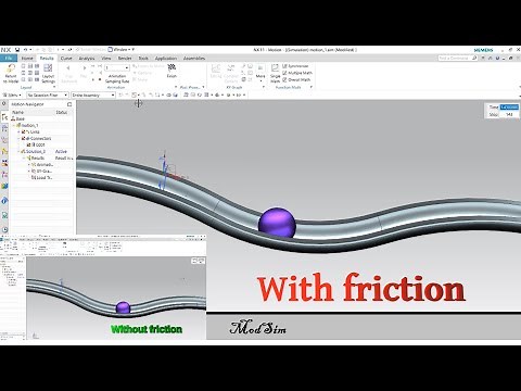SIemens Nx Motion with frictional surface | Coulomb Friction command | Dynamic motion | NX Siemens