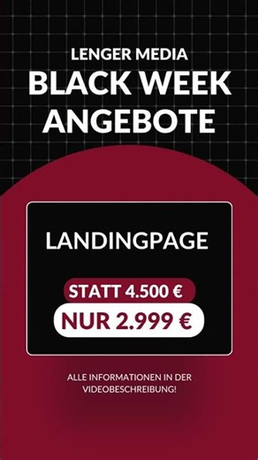 Black WEEK Landingpage - Lenger Media