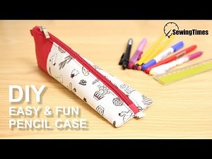 DIY EASY PENCIL CASE 필통만들기 | How to make Triangle Zipper Pouch [sewingtimes]