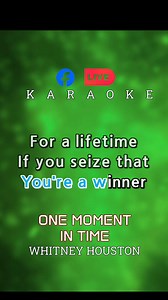 One moment in time - Whitney Houston/ karaoke #karaoketime #karaoke #videoketime | SING Karaoke PAGE