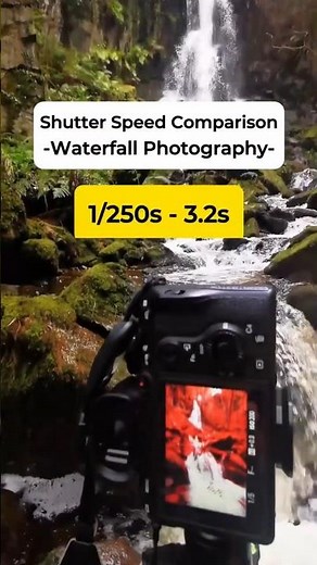 How Shutter Speed Changes Waterfall Photos | Smooth vs. Frozen Waterfall Photography #shutterspeed