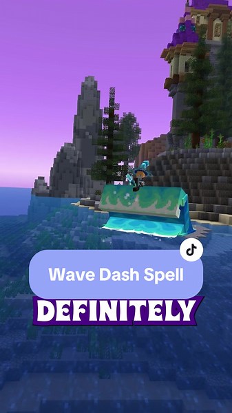 Ready to make a splash in your next duel? 🌊 #minecraft #minecraftjava #minecraftsmp #publicserver #magic #spellcasting #freetoplay #minecraftgaming #vanillaminecraft #vanillaminecraftserver #roleplay #spellbrooksmp #cozygaming #cozy #cozygamingcommunity #spellbrook #wavedash