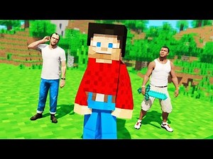 GTA 5 - The WORLD is MINECRAFT! (GTA 5 Mods)