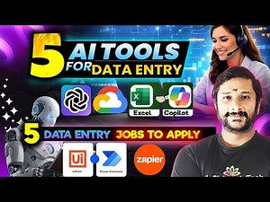 5 AI Tools for Data Entry (2026) | 5 Data Entry Jobs to Apply🔥| Kaashiv Infotech Entry Level Jobs