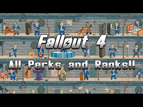 Fallout 4 - All Perks and Ranks List!!