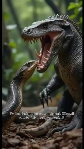 Komodo Dragon vs Giant Snake — The Wildest Battle You’ll Ever See !
