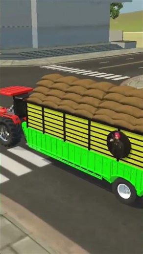 tractor trolley full load😱 #5911tractor #tractorvideo #tractorstunt