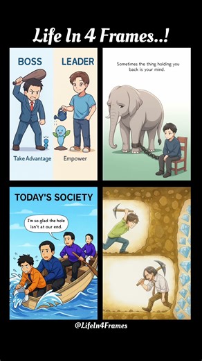 Life In 4 Frames..! #motivation #deepmeaningpictures #memes #shorts