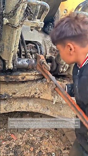 Fixing Heavy Machinery Hydraulics – Real Workshop Footage with Pipe Wrench Action!