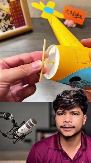 ₹0 Science Project | Paper Cup se Banaya Helicopter ✈️ gadgets #gadgets #shorts