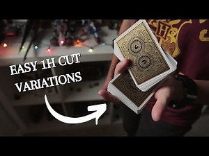 4 EASY One-Handed Cut Variations || Cardistry TUTORIALS