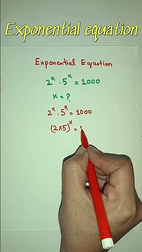 Exponential Equations Explained: A Beginner’s Guide #maths #basicmath #mathstricks