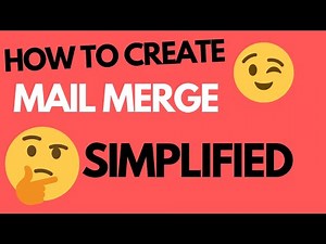 How to Create Mail Merge: Office 365
