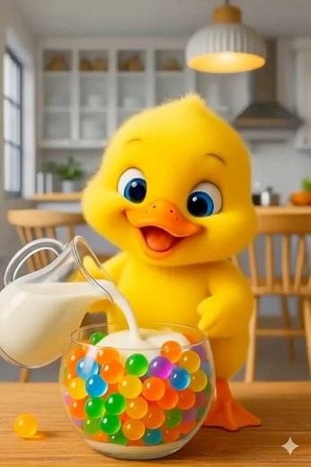 Little Duck Buys a Fruit Boba Jar for What The Ending is Truly Special! 🧡🍇