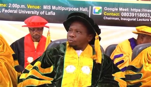 The 38th Inaugural Lecture Series of Federal University of Lafia (FULafia), presented by Prof. Adam Al-Amin Abdullahi, Professor of Discourse Analysis and Pragmatics. Video credit: NBS, Lafia. | FULafia - Bulletin