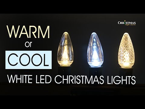 Warm or Cool White LED Christmas Lights