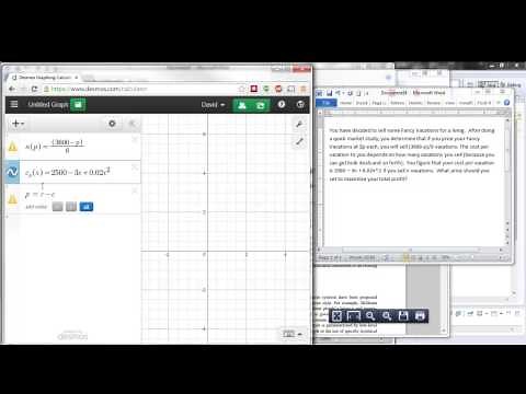 Using Desmos For Calculus Modelling