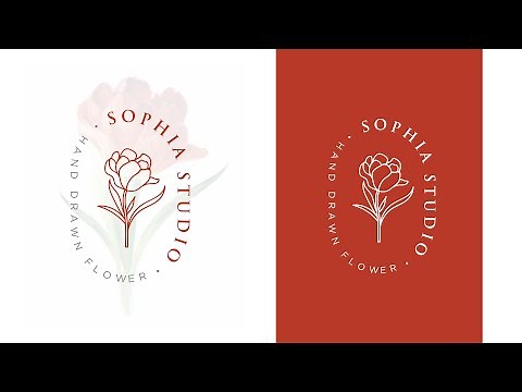 Floral Hand Drawn Botanical Logo | Adobe Illustrator Tutorial