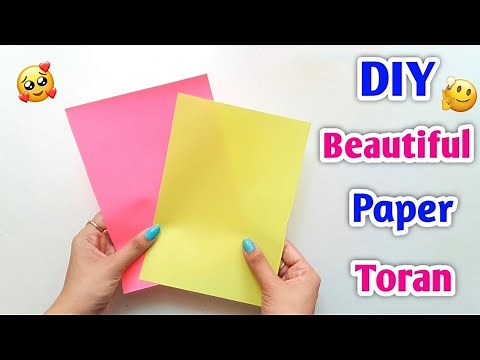 DIY : Beautiful Paper Toran For Diwali • diwali decoration idea • handmade diwali decoration at home