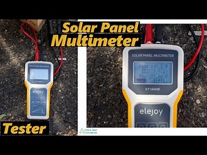 Solar Panel MultimeterTester Elejoy Solar Panel Test 0-60V