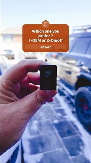 Upgrade your #5thgen4runner #heatedsteeringwheel on off switch #4runnermods